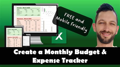 💰 Excel Budget And Expense Tracker Step By Step Guide Free And Mobile