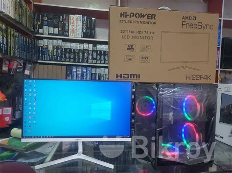 New Pc Core i gen সদ মনটর LED Borderless Ssd gb Ram gb for Sale in Mirpur Bikroy