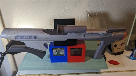 Snes Super Scope Controller Display Shelf By Masterhman Download Free