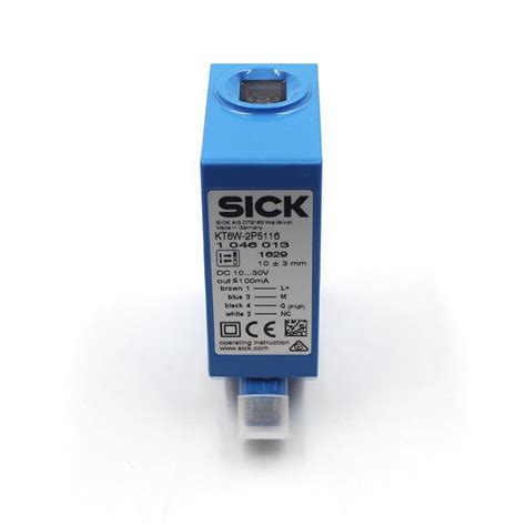 Sick Color Mark Sensor Teach In Button With Light Sources Color Mark Sensor And Proximity Switch