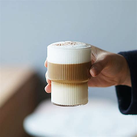 Caneca Hand Blown Double Wall Glass Cup Canecas Ne Vicedeal