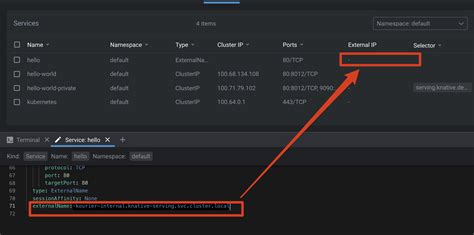 doesn t display externalname for kubernetes service · issue 4179