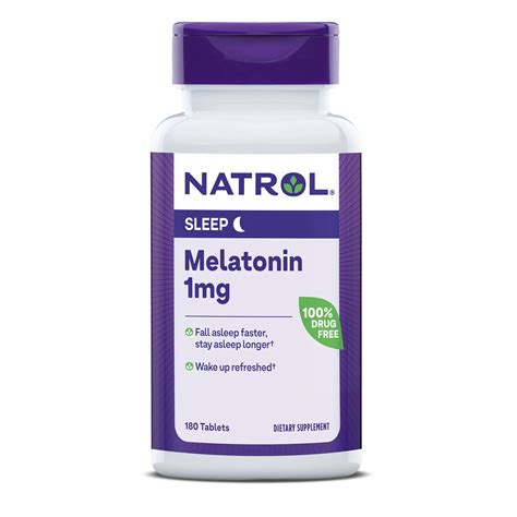 Melatonin 1mg 180 Tablets Natrol Govital Eu