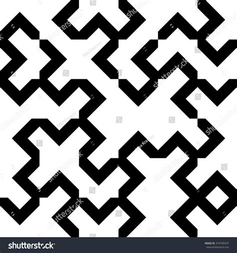 Seamless Stripe Line Pattern Vector Black Stock Vector Royalty Free