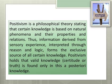 Positivism And Auguste Comte Pptx