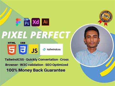 PSD Figma XD To TailwindCSS Responsive HTML CSS Upwork