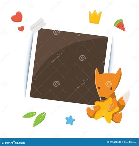 Template Polaroid Photography Background For Design Vector Stock Vector