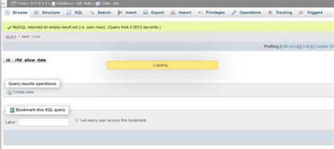 Php Saving The Rfid Details On Phpmyadmin Using Arduino Via Xampp