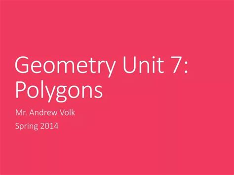 PPT Geometry Unit Polygons PowerPoint Presentation Free Download