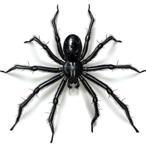 Premium Photo | A black spider with a black body and a black spider on ...