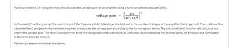 Answered Write A Complete C Program That Will Calculate