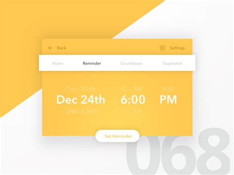 Day 68 Date Picker Scroll By Bence Vitarius On Dribbble