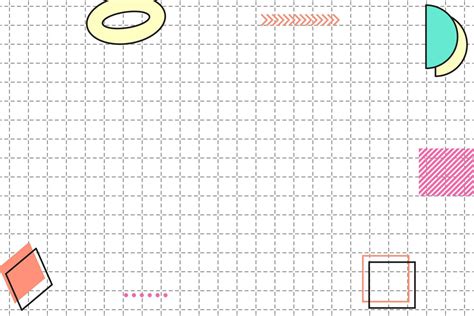 Flat Dashed Grid Geometric Memphis Background 11404773 Vector Art At