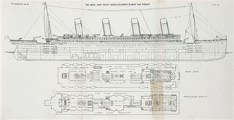 Titanic Elevation And Plan Of First Class Promenade Deck — Gallery