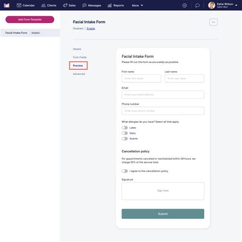 Creating Form Templates Mangomint Salon And Spa Software