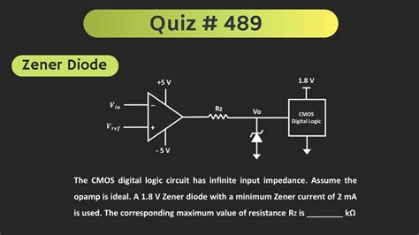 Solved Problem on Zener Diode (Analog Electronics) | Quiz # 489 - YouTube