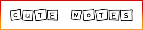 Cute Notes Font Dafont Style