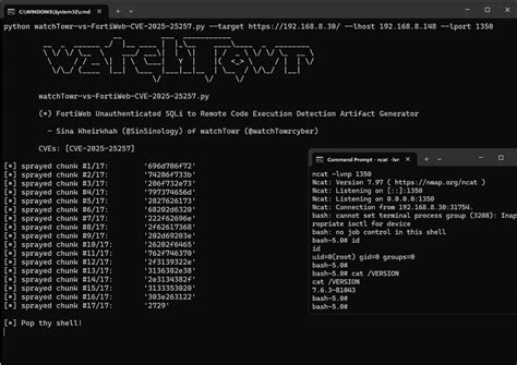 Cve 2025 25257 Cvss 9 6 Pre Auth Sqli In Fortinet Fortiweb Opens Door To Rce Poc Published