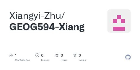 GitHub Xiangyi Zhu GEOG Xiang