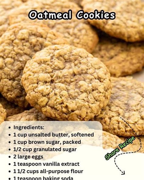 Oatmeal Cookies Recipe With Step By Step Instructions Homemade