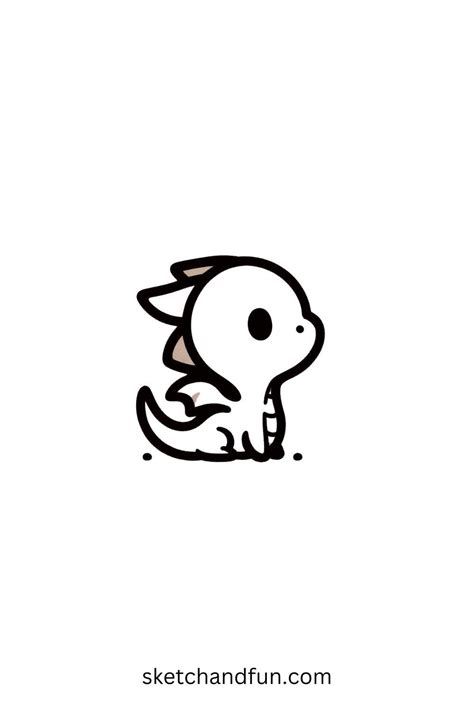 ️71 Easy Cute Doodles To Draw When Bored Small Cute Dragon Drawing