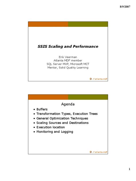 Ssis Scaling And Performance Pdf Thread Computing Data Buffer