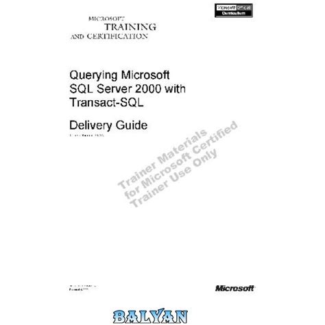 خرید و قیمت دانلود کتاب Querying Microsoft Sql Server 2000 With