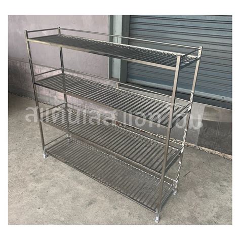สแตนเลส แอท โฮม ชั้นซี่สแตนเลส 4 ชั้น รุ่นขาเหลี่ยม ขนาด