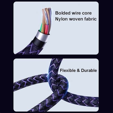 Totu Bl Journey Series Usb To Pin Colorful Breathing Light Data Cable M Purple