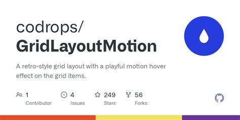 Github Codropsgridlayoutmotion A Retro Style Grid Layout With A