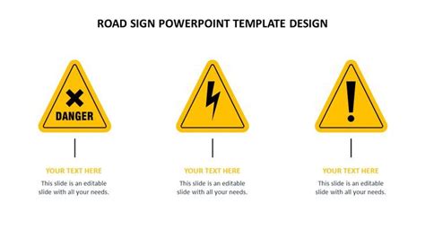 road sign powerpoint templates slides powerpoint templates