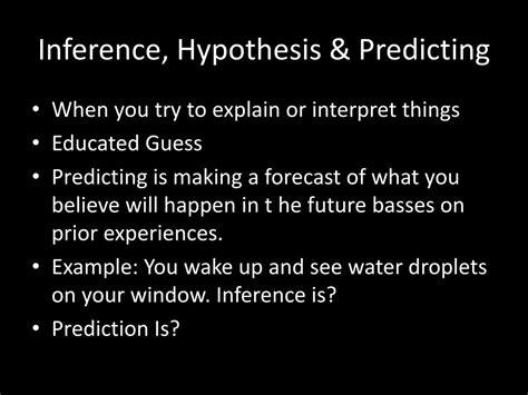 PPT Observation Inference Predicting Describing Explaining PowerPoint Presentation ID