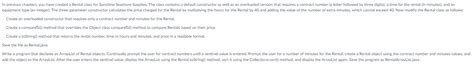 Solved Create An Overloaded Constructor That Requires Only A