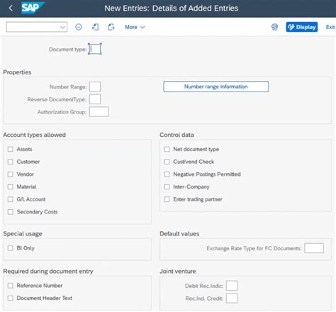 How To Define Document Type And Number Range In Sap Fico Go Coding