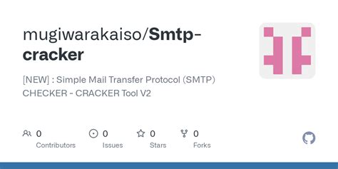 Github Mugiwarakaisosmtp Cracker New Simple Mail Transfer Protocol Smtp Checker