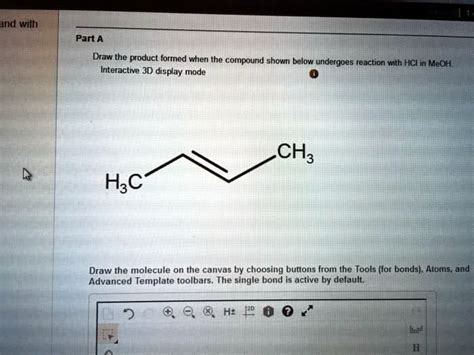 nd with part a draw the product formed when the compound shown below
