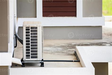 Air Condition Outdoor Unit Compressor Install Outside The House 11827260 Stock Photo At Vecteezy