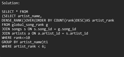 Rahul Dey On Linkedin Sqlchallenge Dataanalysis Spotify Sqlquery