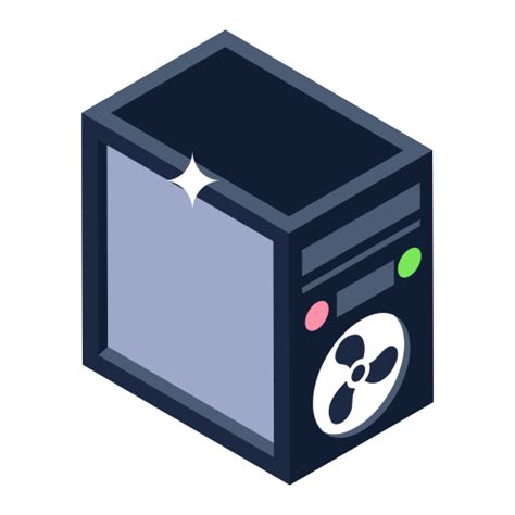 Cpu Generic Isometric Icon