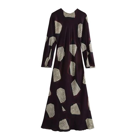 Женское платье миди с длинным рукавом Aliexpress