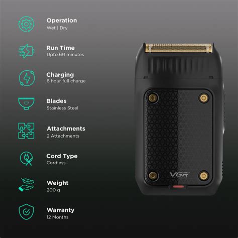 Buy Vgr V 353 Rechargeable Cordless Shaver For Hair Clipping Body Grooming Intimate Areas