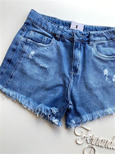 Short Jeans Feminino Meia Coxa Fernanda Ramos Store