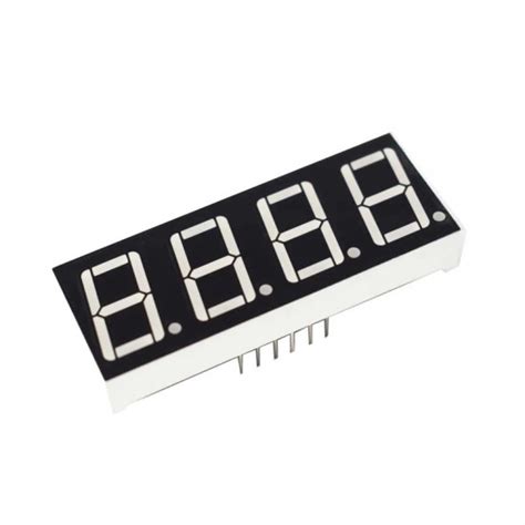 Buy Seven Segment Numeric LED Display 4 Digit 0 56inch RED Common Cathode CC Online In India