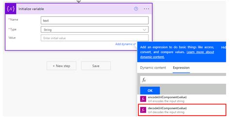 decodeuricomponent function conversion power automate cloud flows