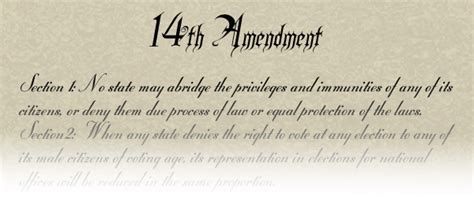 Main Themes In American History 14th Amendment