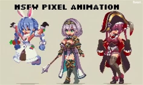 Nsfw Pixel Art Sprite Sheet Pixel Art Animation Rpg Maker Pixel Game Character By Kina Damiens