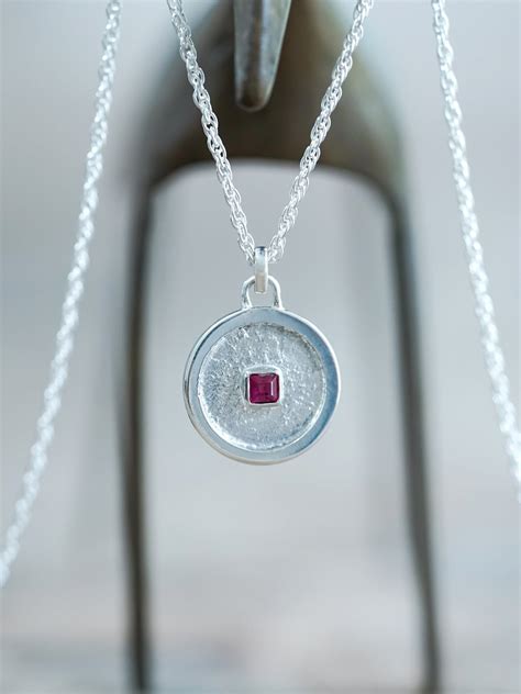Ruby Coin Necklace Gardens Of The Sun Ethical Jewelry