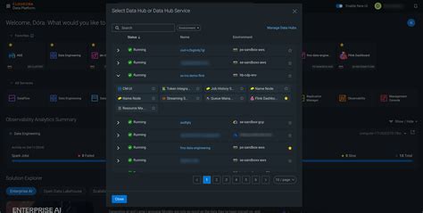 Services And Favorites On Cloudera Homepage