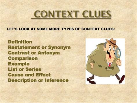 Csi Context Clues Clues In Sentences Investigation Ppt Download