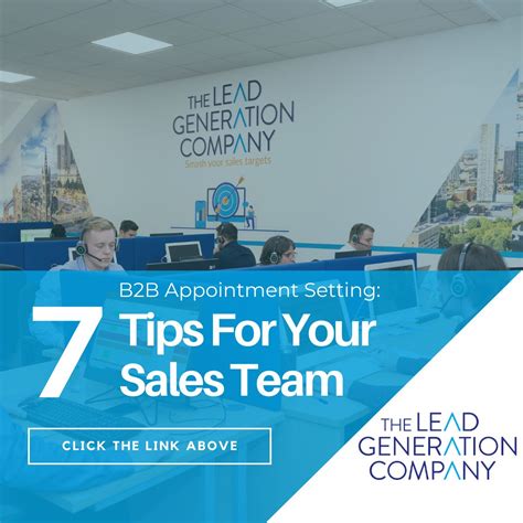 How To Improve Your B2b Appointment Setting Process The Lead Generation Company B2b Sales